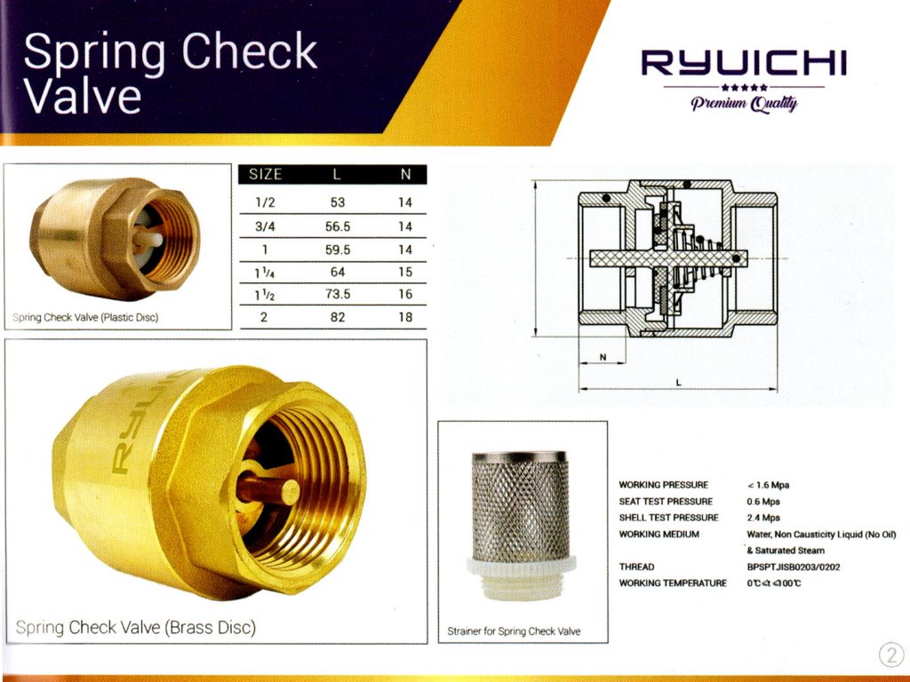 spring check vavle | TEKAD